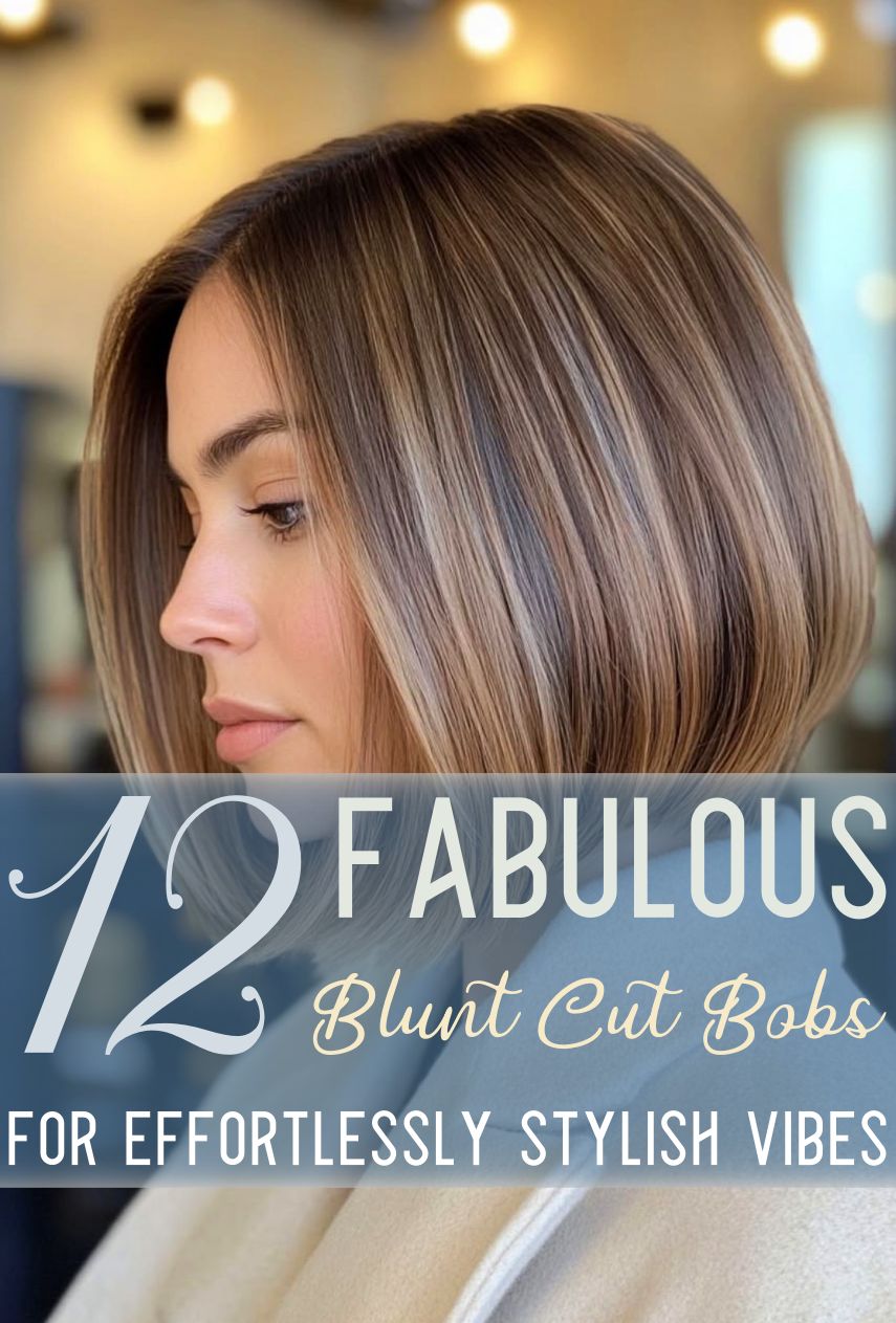 12 Fabulous Blunt Cut Bobs for Effortlessly Stylish Vibes
